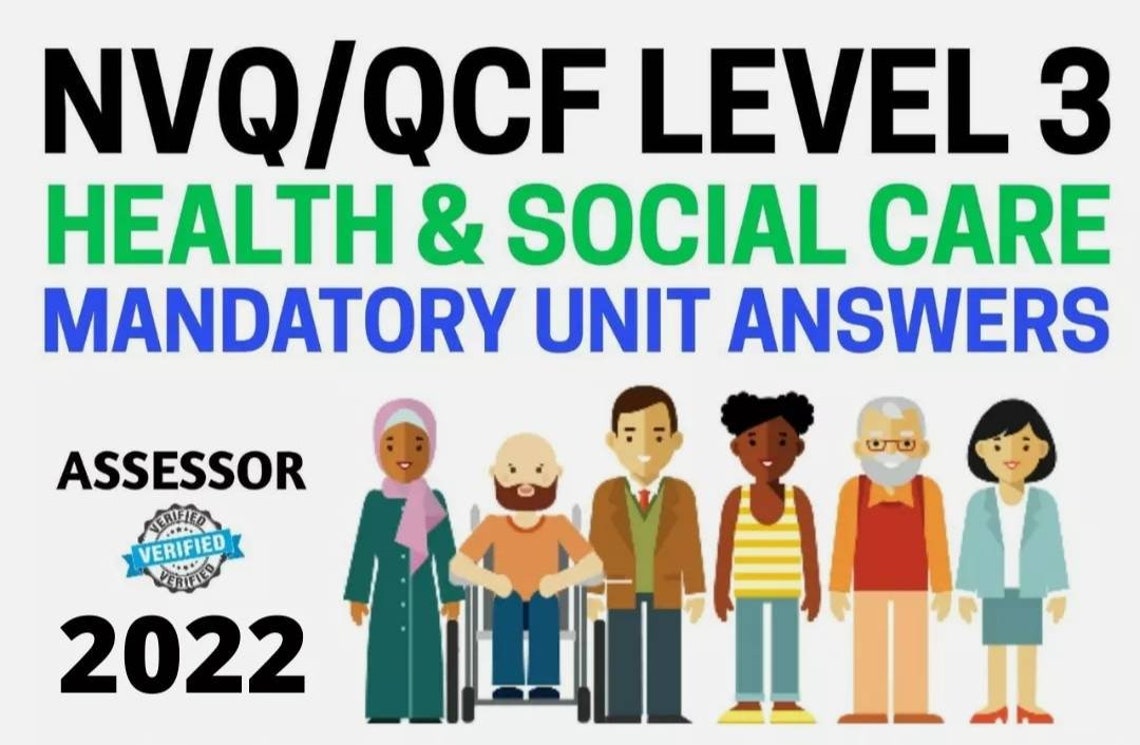 NVQ Level 3 QCF Diploma in Health and Social Care Mandatory - Etsy UK