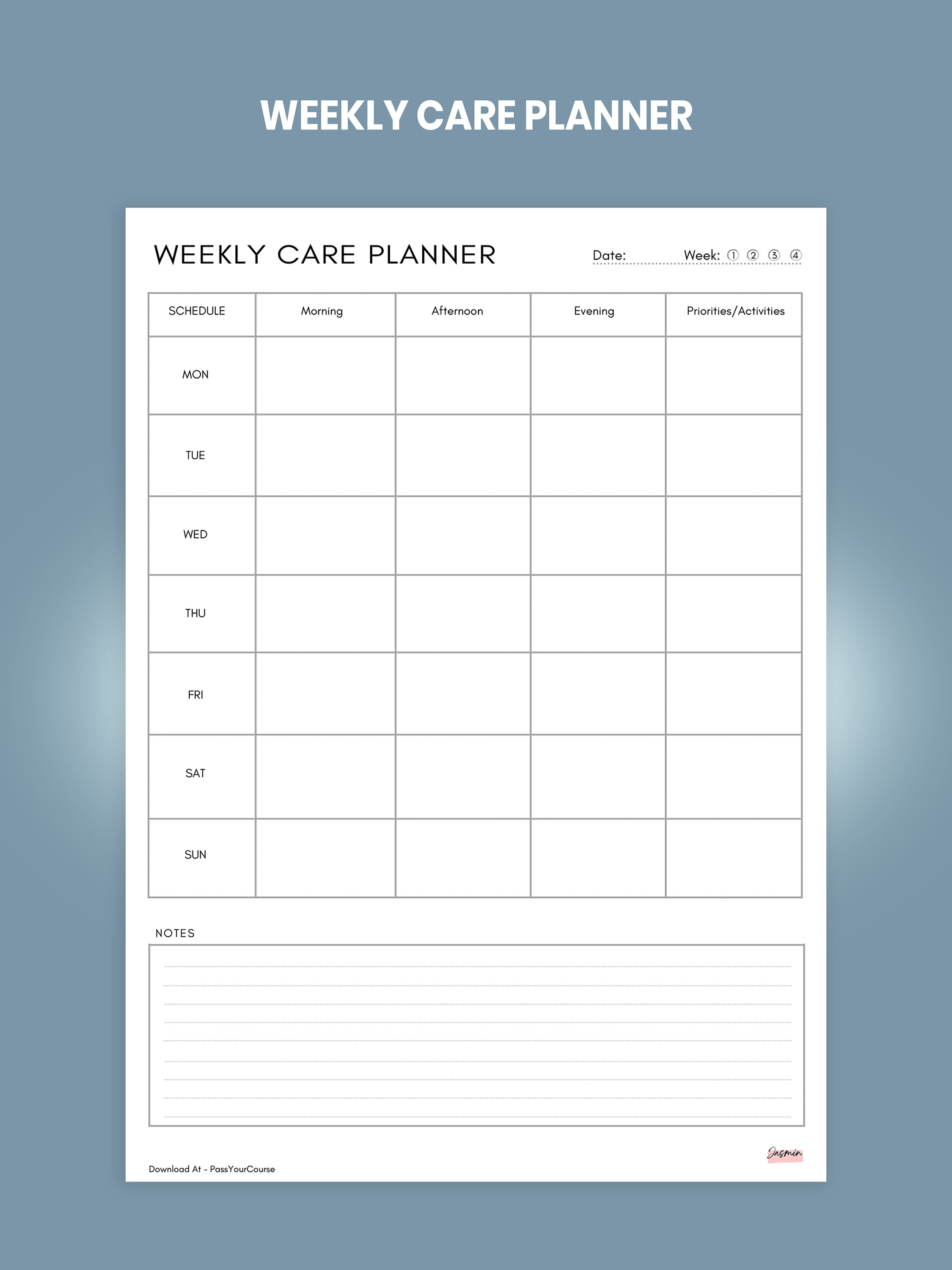 Care Planner: Daily, Weekly, Monthly | Resolve Everyday Living Issues ...