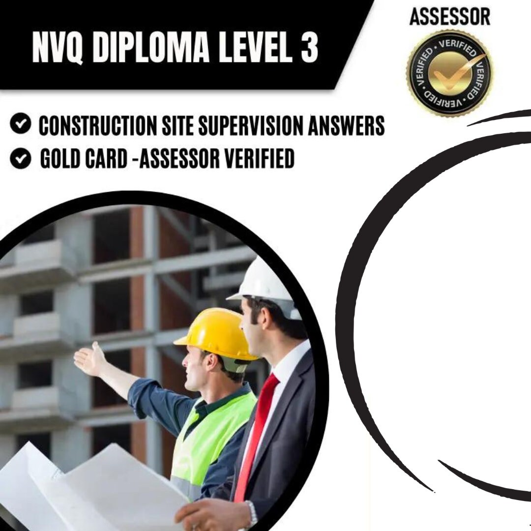 NVQ Level 3 Diploma in Construction Site Supervision Answers, Gold Card ...