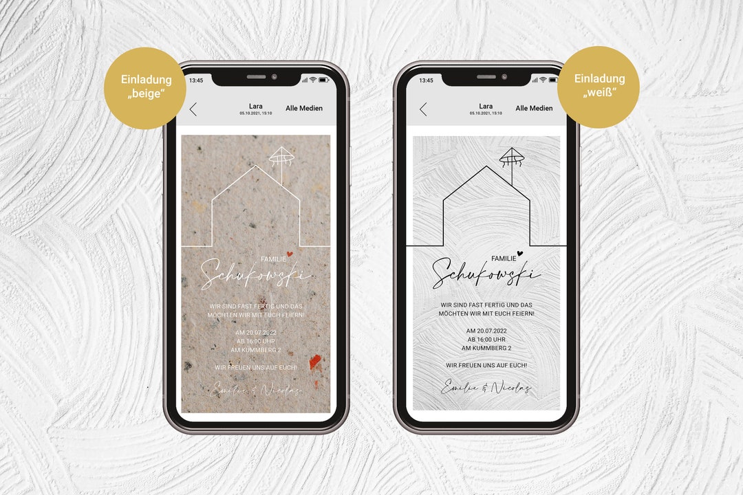 DIGITAL INVITATION to the Topping-out Ceremony | Minimalist Invitation ...
