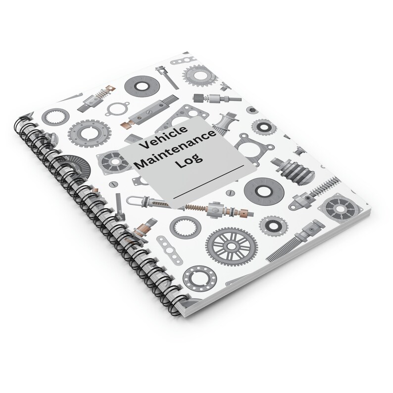 Vehicle Maintenance Log White | Automotive Maintenance Tracker | Car ...