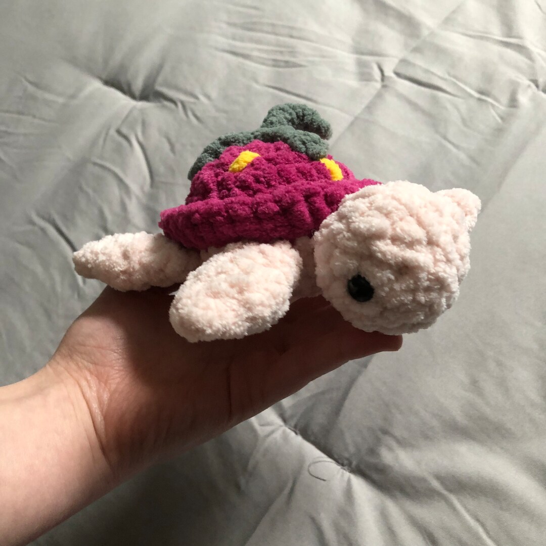 Strawberry Turtle Crochet, Plushies, Cute, Gifts - Etsy