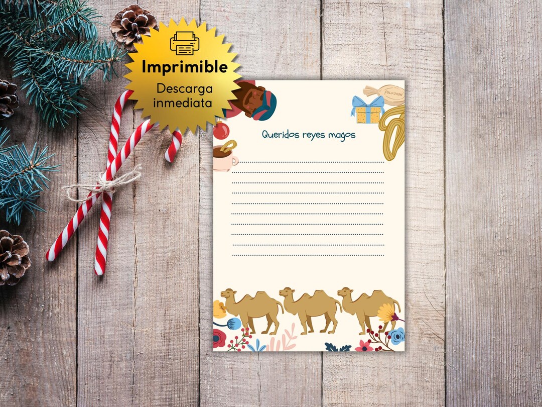 Letter to the Three Wise Men / Printable Letter A4 Size / PDF / Three ...