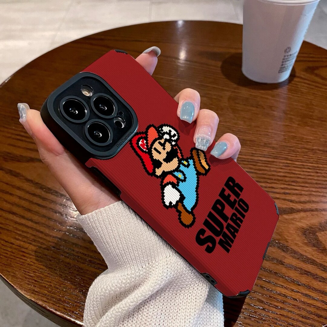 Super Mario World iPhone Case, Pixel Retro Mario iPhone 15 Pro Max Case ...
