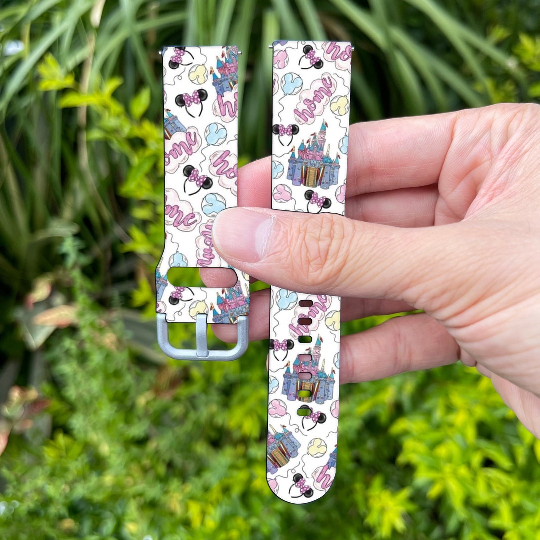 Theme Park Castle Fitbit Versa 3 4 Band, Mickey Mouse Balloon Samsung ...