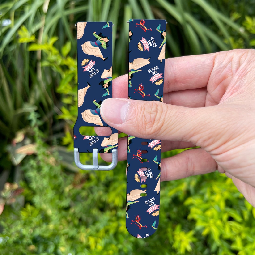 Disney Theme Park Princess Mulan Samsung Galaxy Watch Band, Disney ...