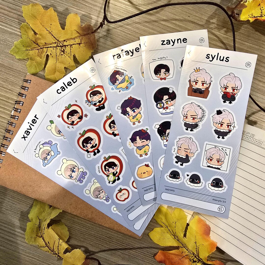 LADS - 3.875x6.75" Emote Sticker Sheets - Etsy