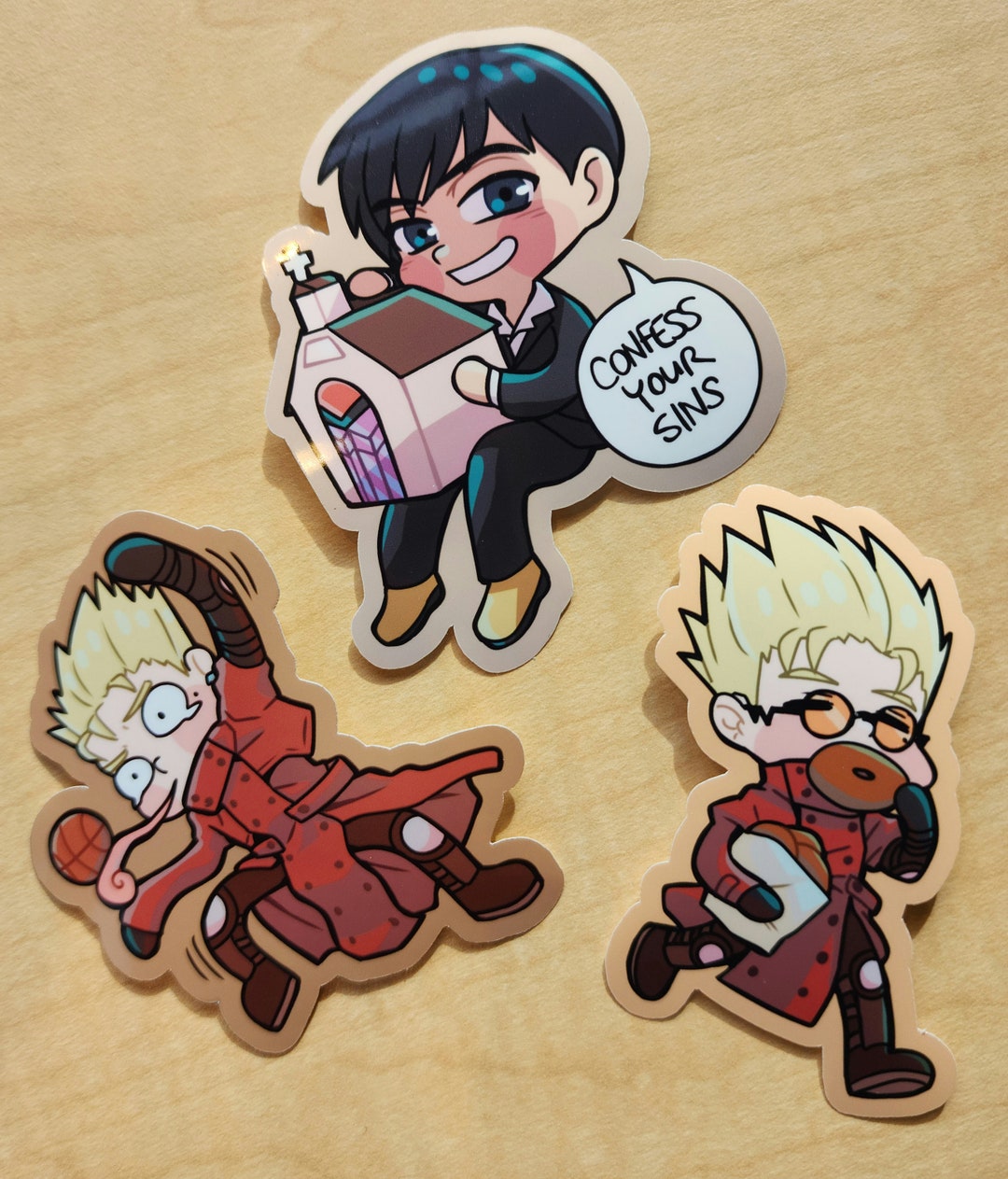 Trigun Silly Stickers - Etsy