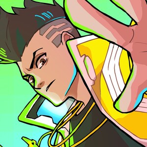 Cyberpunk David Print multiple Sizes - Etsy