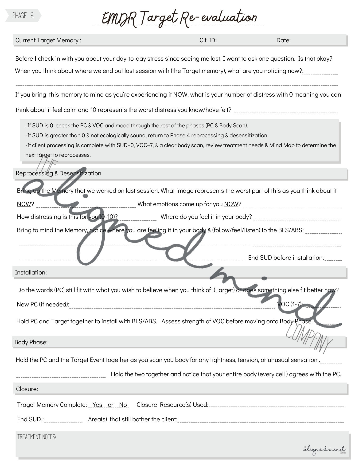 EMDR Re-evaluation — Digital Download — EDMR Therapy - Etsy