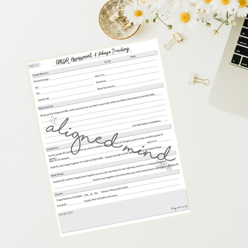 EMDR Reprocessing Tracker & Guild Digital Download EMDR Therapy - Etsy