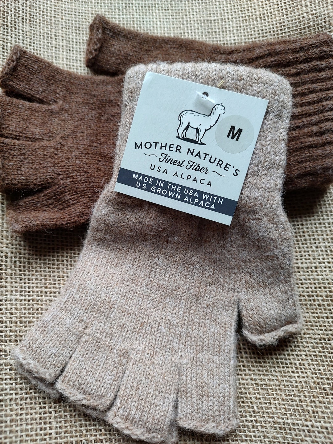Alpaca Fingerless Gloves - Etsy