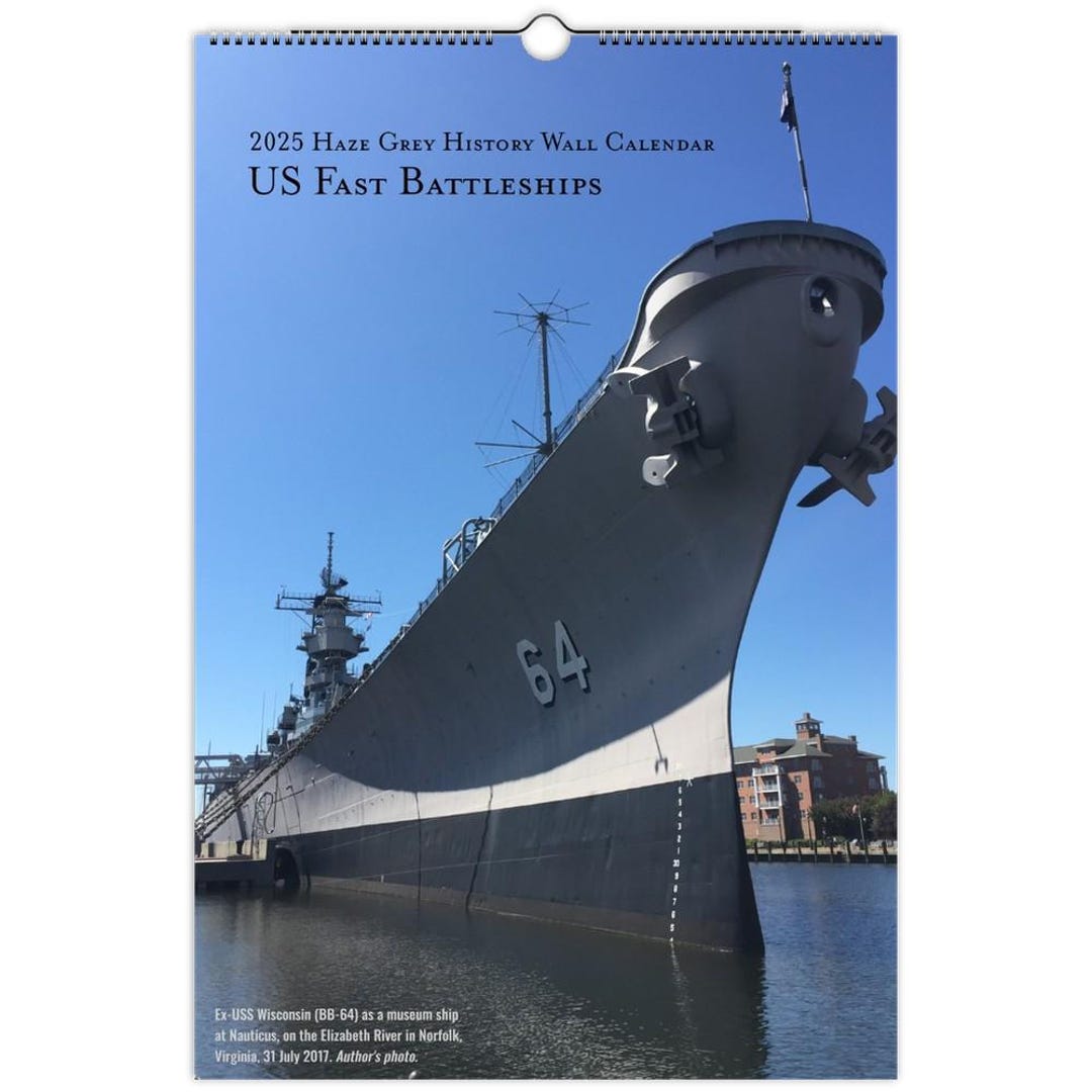 US Fast Battleships 2025 Wall Calendar (US & Canada) - Etsy