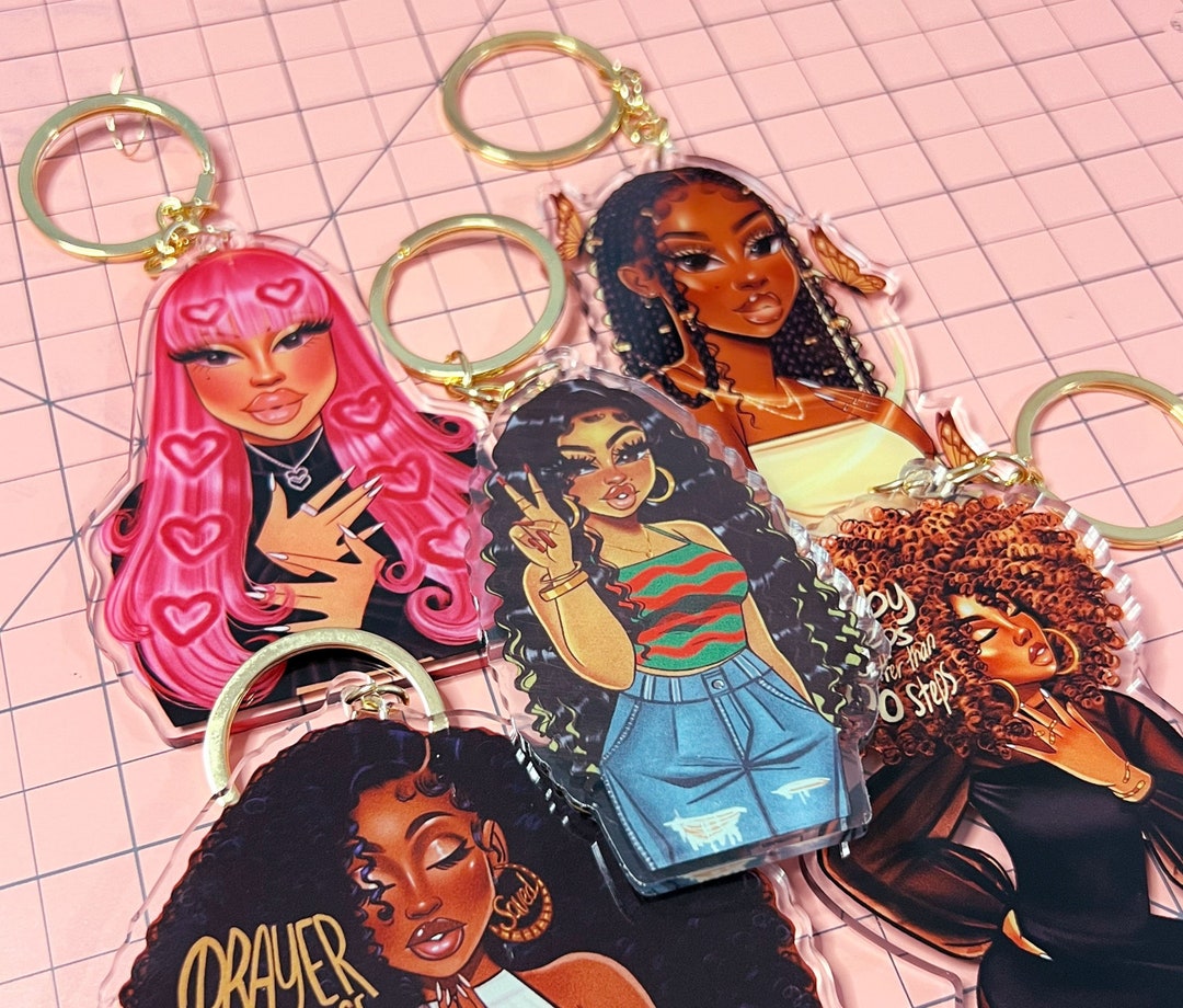 Beautiful Black Girls Keychains - Etsy Canada