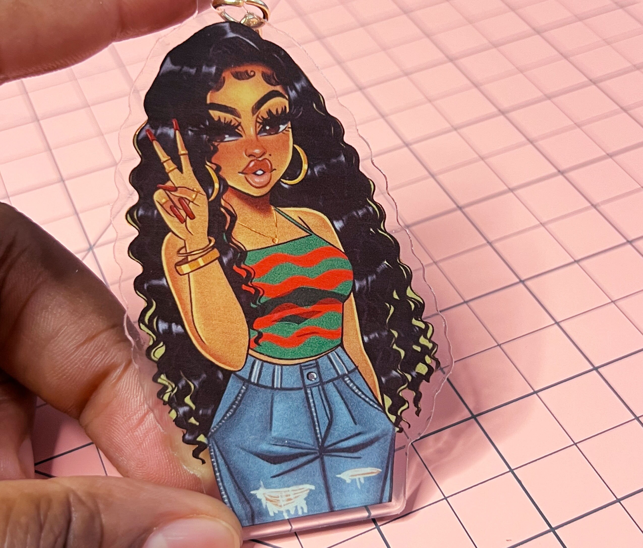 Beautiful Black Girls Keychains - Etsy Canada