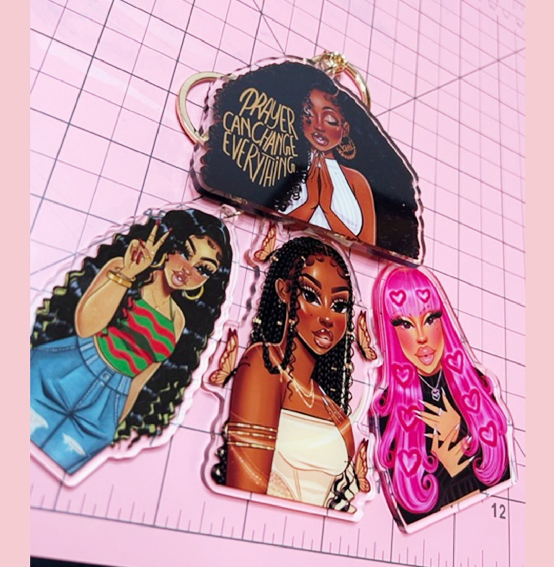 Beautiful Black Girls Keychains - Etsy Canada