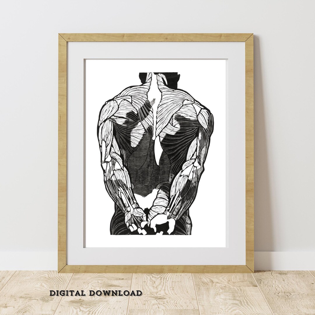 Dopamine Decor Black and White Wall Art Vintage Male Figure Line ...