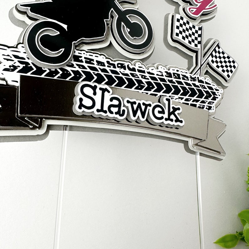 SPEEDWAY Cake Topper Personalized Motorbike - Etsy UK