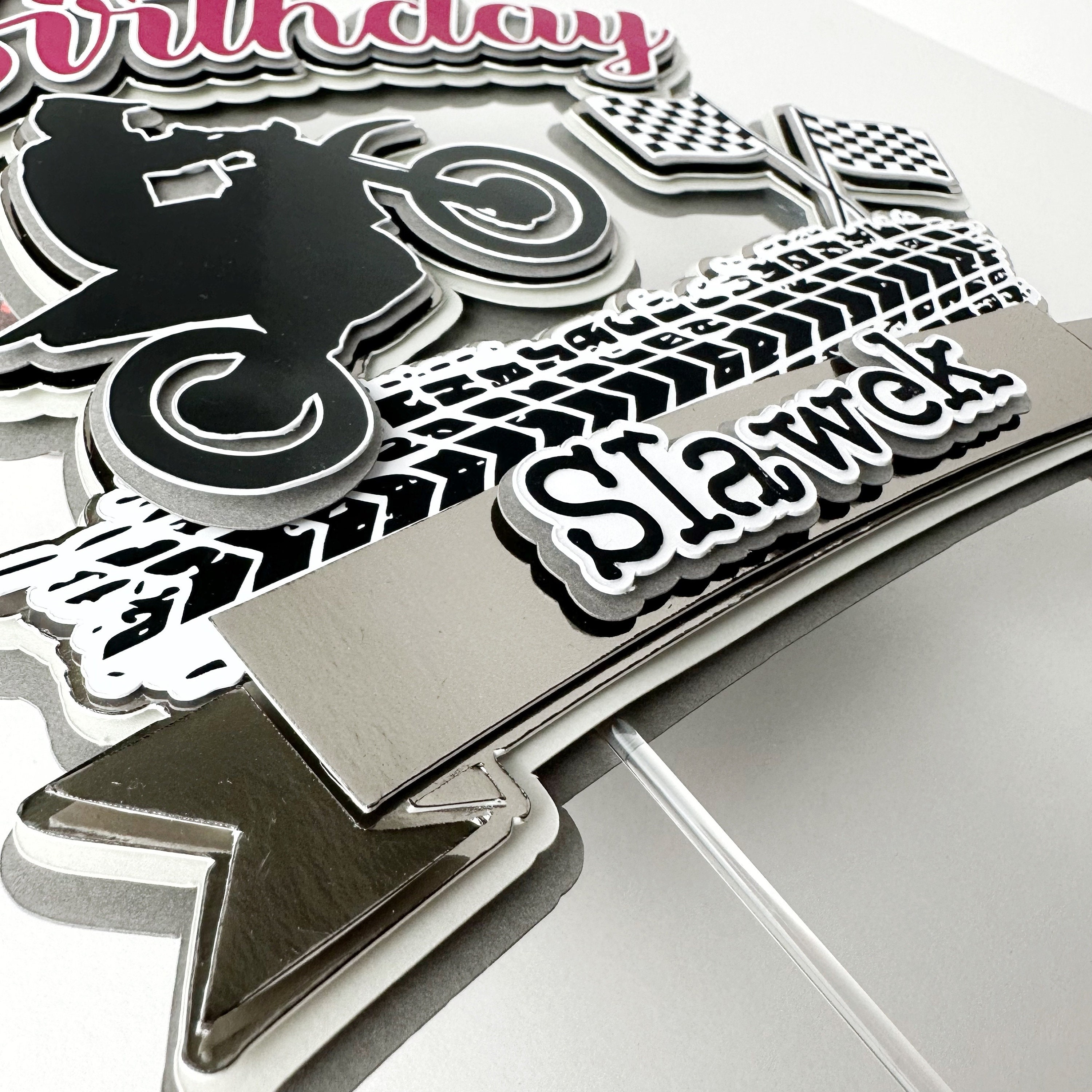 SPEEDWAY Cake Topper Personalized Motorbike - Etsy UK