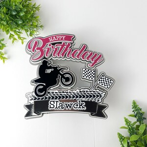 SPEEDWAY Cake Topper Personalized Motorbike - Etsy UK
