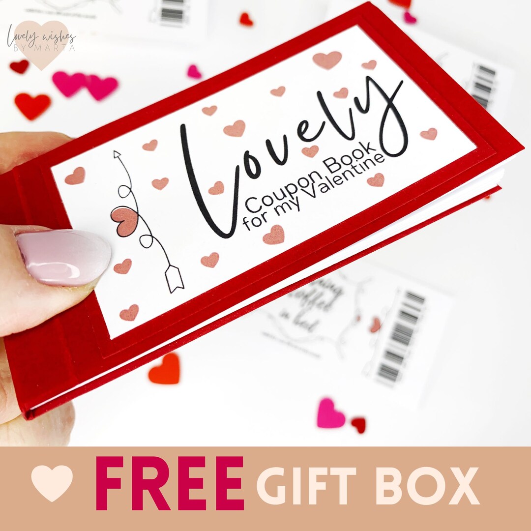 Valentine Day Gift, Coupon Book for Her, Coupon Book for Him, Romantic ...