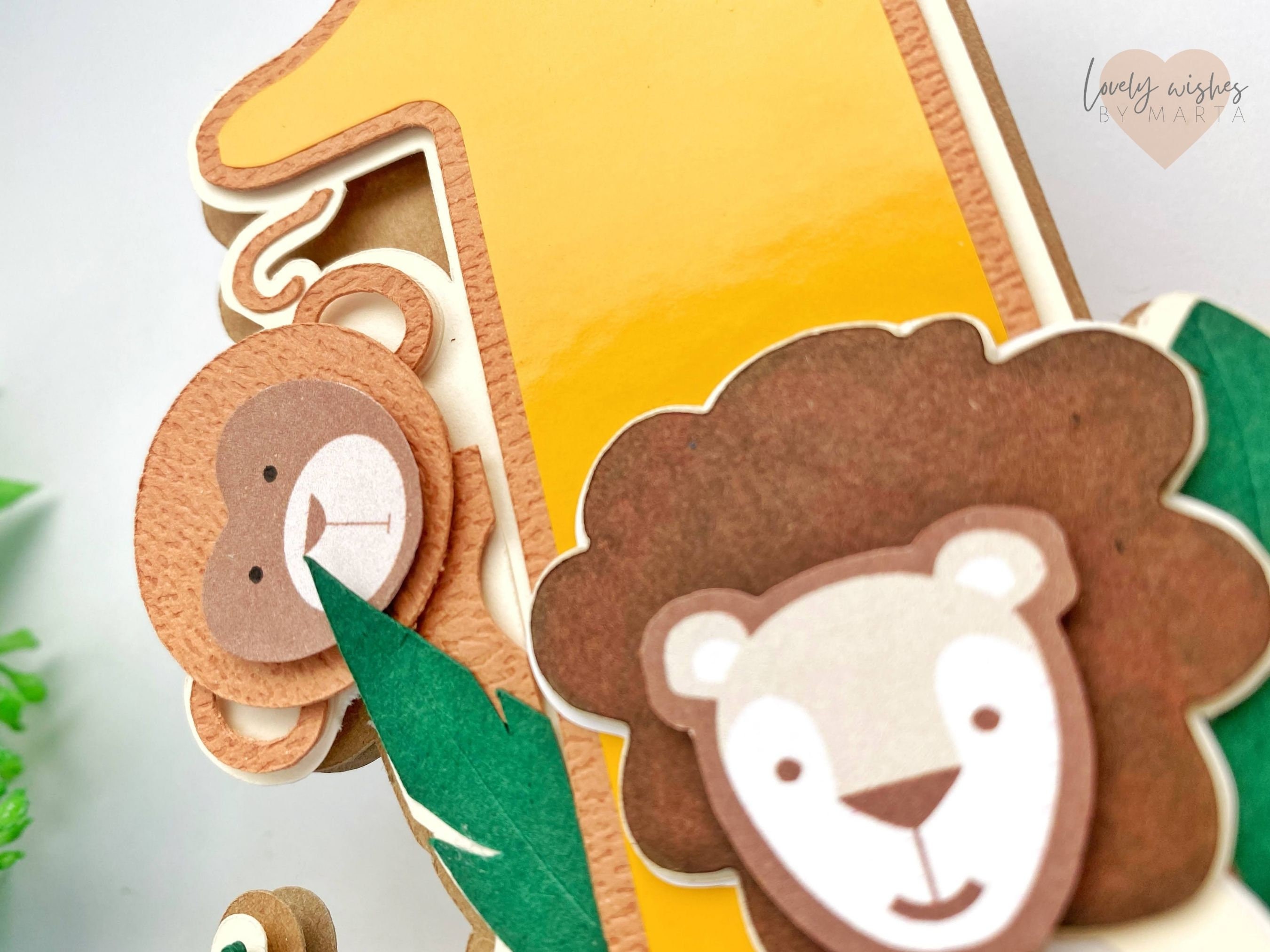 Jungle Cake Topper Handmade Personalized - Etsy