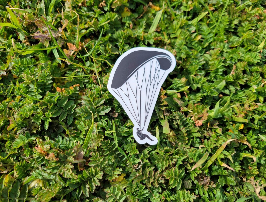 Paraglider Turn Sticker - Etsy