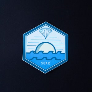 Paragliding Sticker Variety Pack 2 (5 Pack) - Etsy