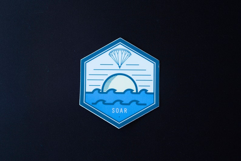 Paragliding Sticker Variety Pack 2 (5 Pack) - Etsy