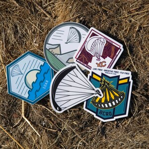 Paragliding Sticker Variety Pack 2 5 Pack - Etsy
