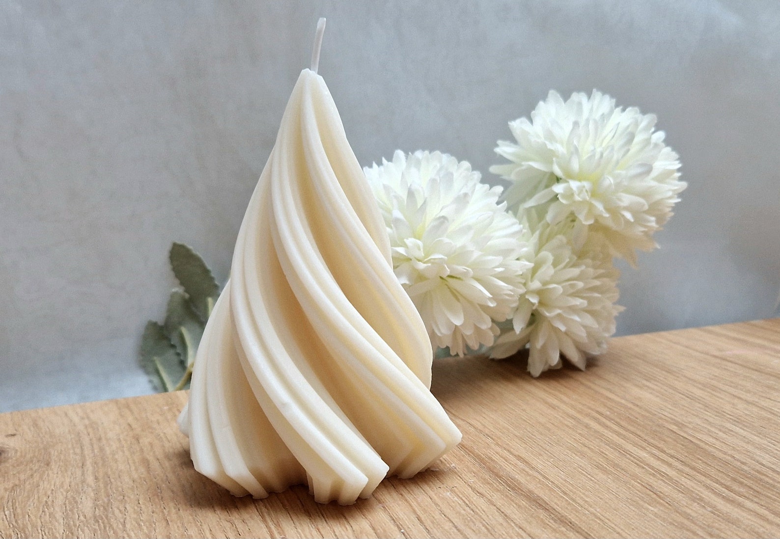 Swirl Candle, Cone Wave, Twist, Spiral Candle, Spiral Motif Candle XXL ...