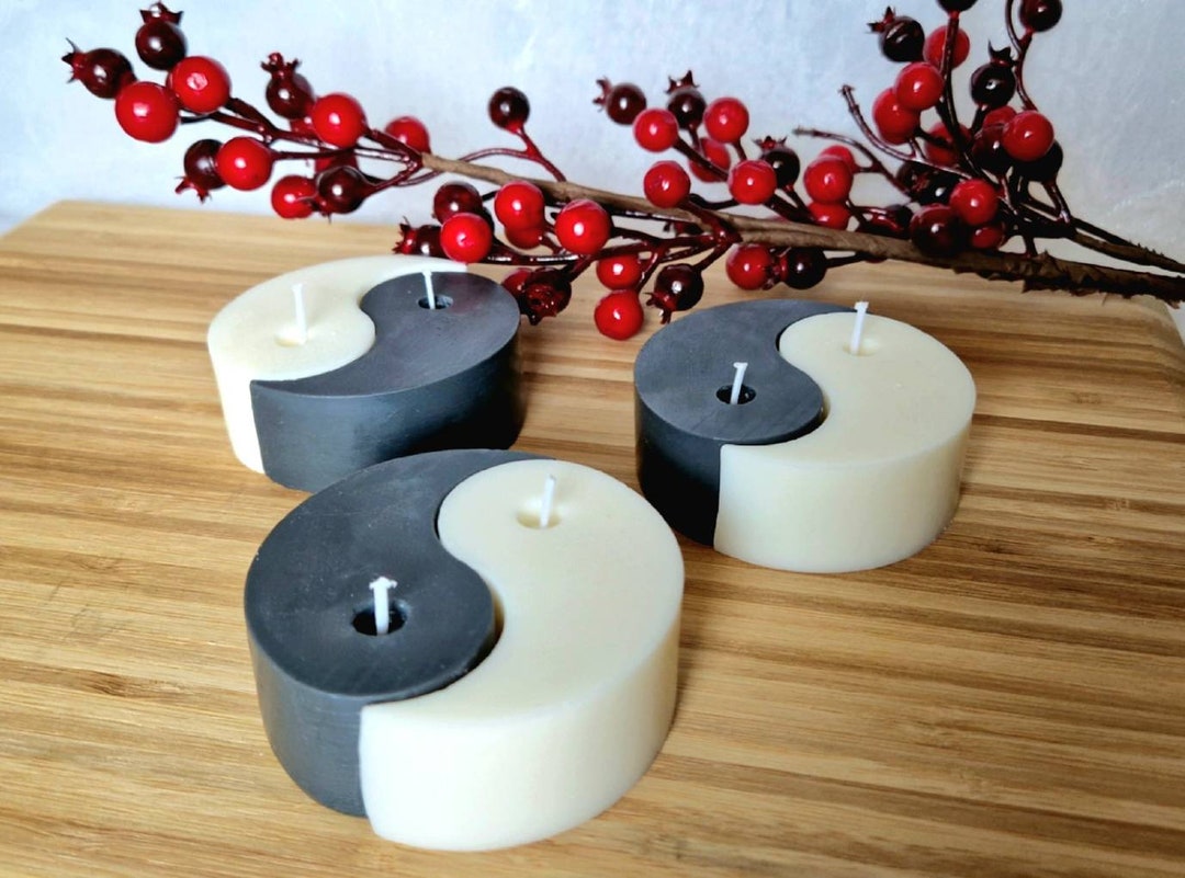 Yin and Yang Candles, Gift Set, Handmade - Etsy UK