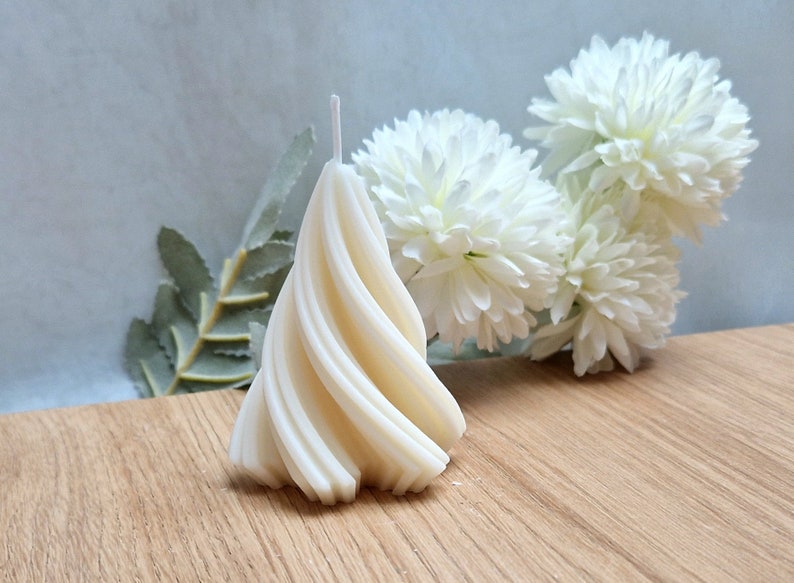 Swirl Candle, Cone Wave, Twist, Spiral Candle, Spiral Motif Candle XXL ...