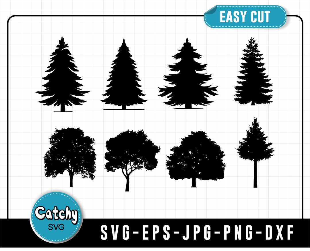 Tree Svg, Tree Svg Cutting File, Tree Svg Files, Svg Eps Png Pdf Cricut ...