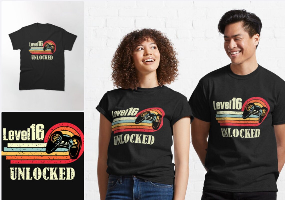 Level 16 Unlocked Svg Vintage 16th SVG PNG JPEG Cricut or Silhouette ...