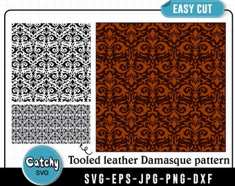 Tooled Leather Svg,floral Seamless Tumbler Png, Seamless Pattern Svg ...