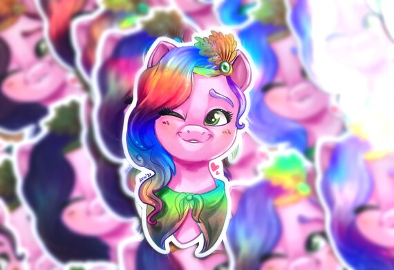 Pipp Petals Holographic Sticker | Etsy