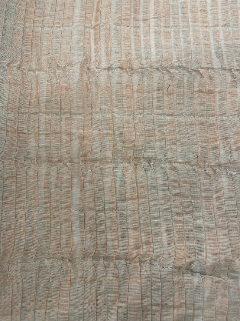 Pleated Silk & Cotton Fabric by the Yard - Etsy
