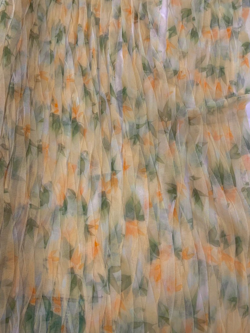 Pleated Silk & Cotton Fabric by the Yard - Etsy