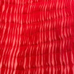 Pleated Silk & Cotton Fabric by the Yard - Etsy