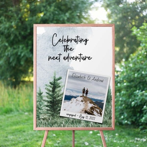 Polaroid Engagement Party Welcome Poster Template, 18x24", Editable ...