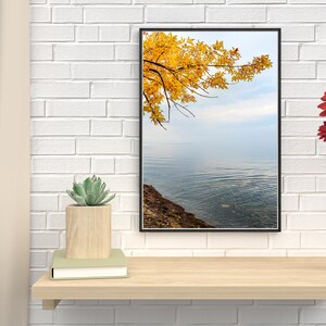 Lake Superior Printable, Upper Penninsula Download, Fall Leaves Print ...