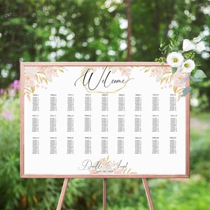 AVA Ceremony Seating Chart, Editable Wedding Seating Chart ...