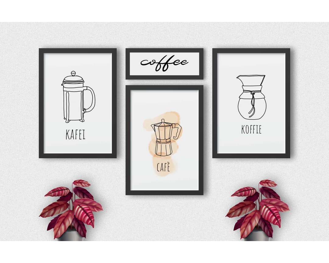 Coffee Poster, Kaffei Poster, Coffee Series, Kitchen Wall Decor, Coffee ...