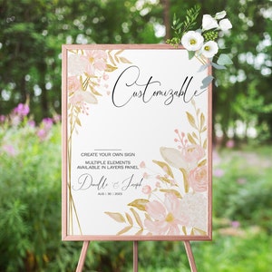 AVA Sign Bundle, Welcome Sign, Bar Menu Sign, Custom Sign, Downloadable ...