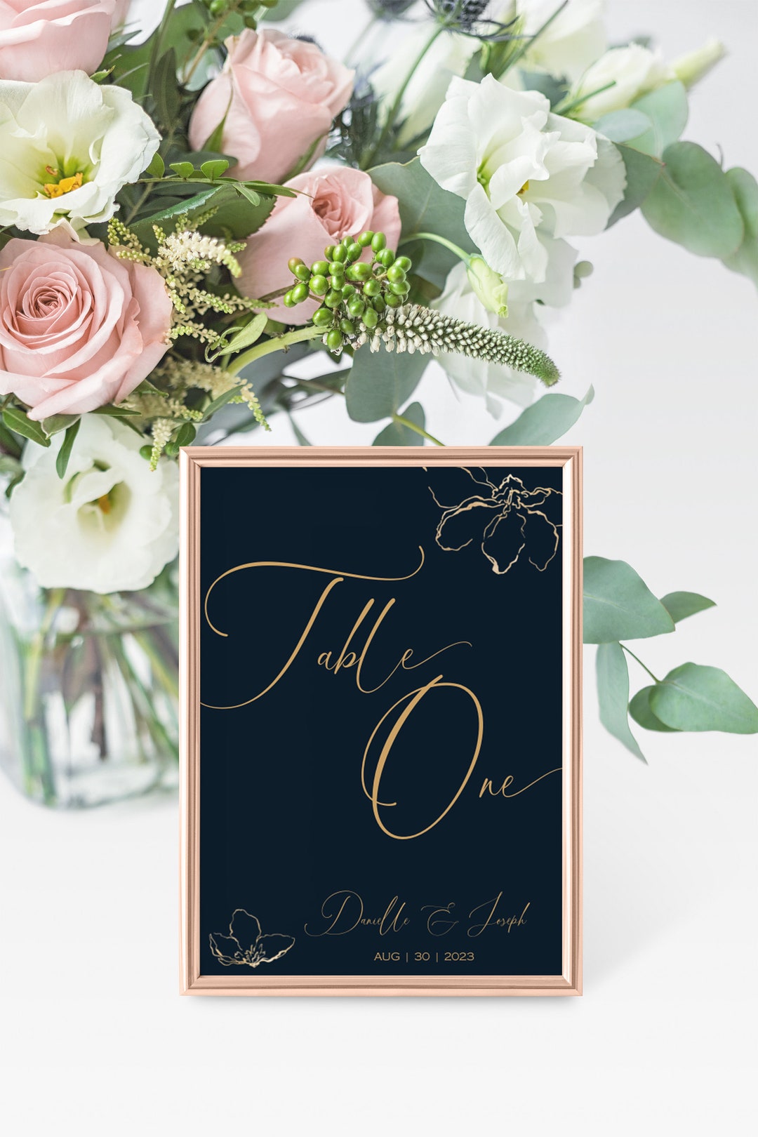 AURELIA Reception Table Numbers, Editable Hanging Table Numbers for ...