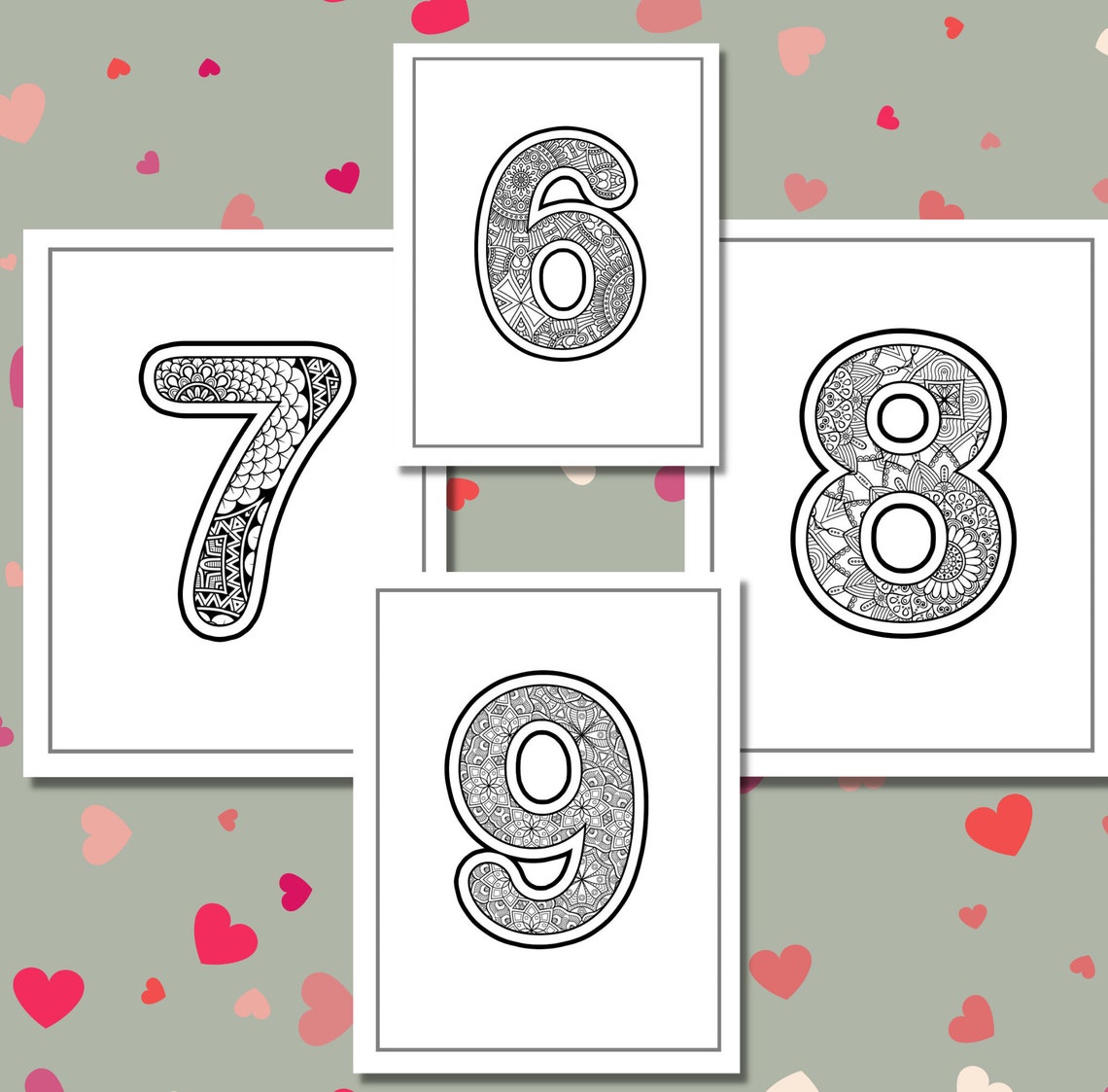 Mandala Alphabet & Numbers Colouring Pages for Adults and Kids letters ...