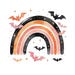 Halloween Boho Rainbow Clipart: Kids Nursery Decor Digital Download ...