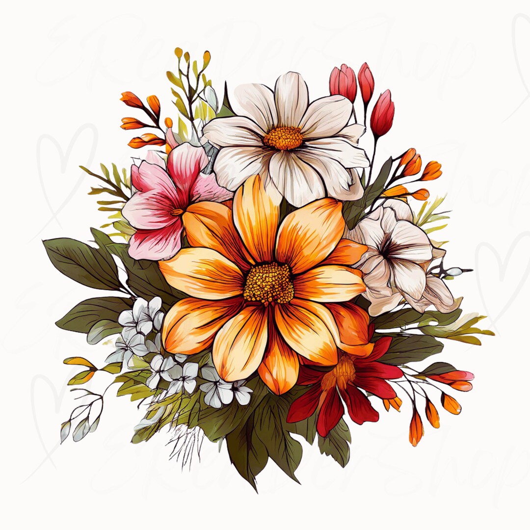 18 Glade Flowers, Wildflower Clipart, Flower Bouquet, Flower Border ...