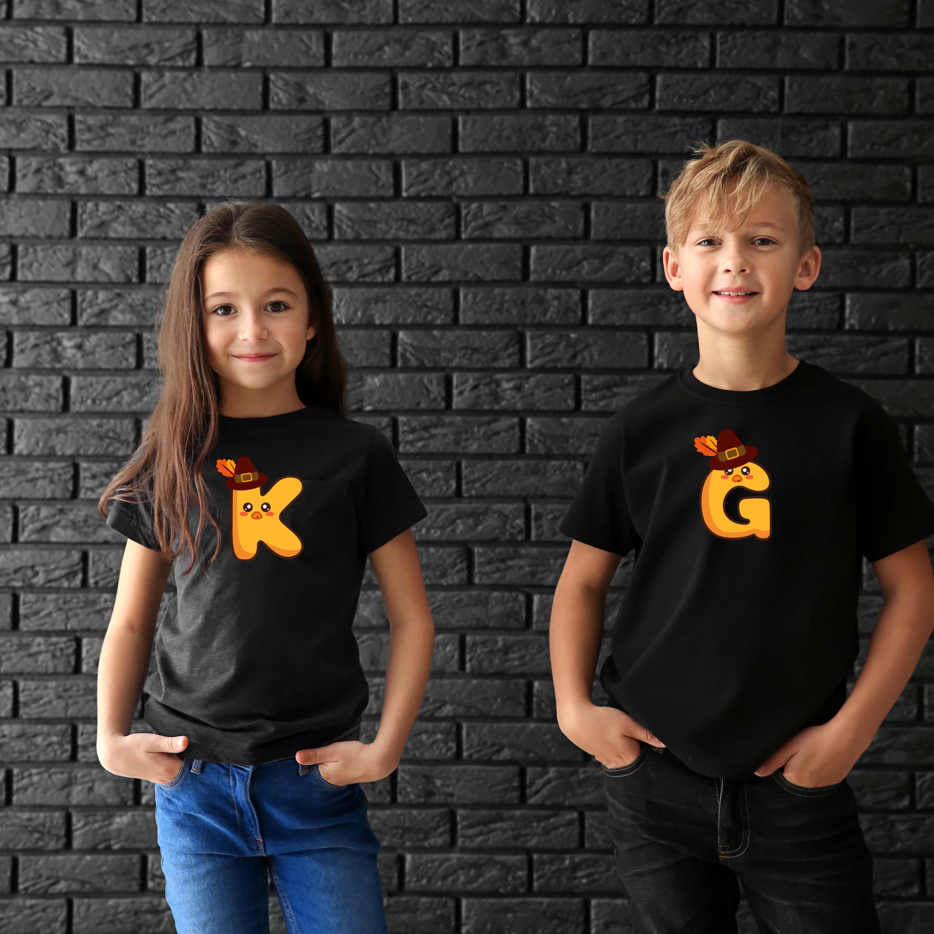 Thanksgiving Alphabet Clipart, Letters With Pilgrim Hat, Uppercase ...